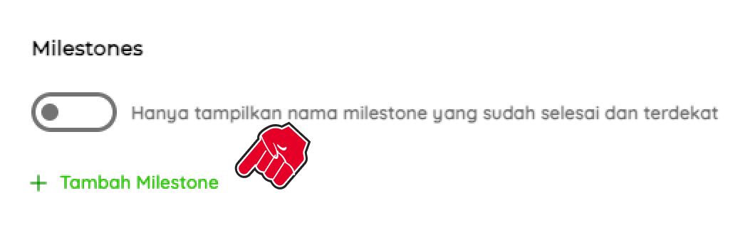 Milestone Widget - Trakteer Help