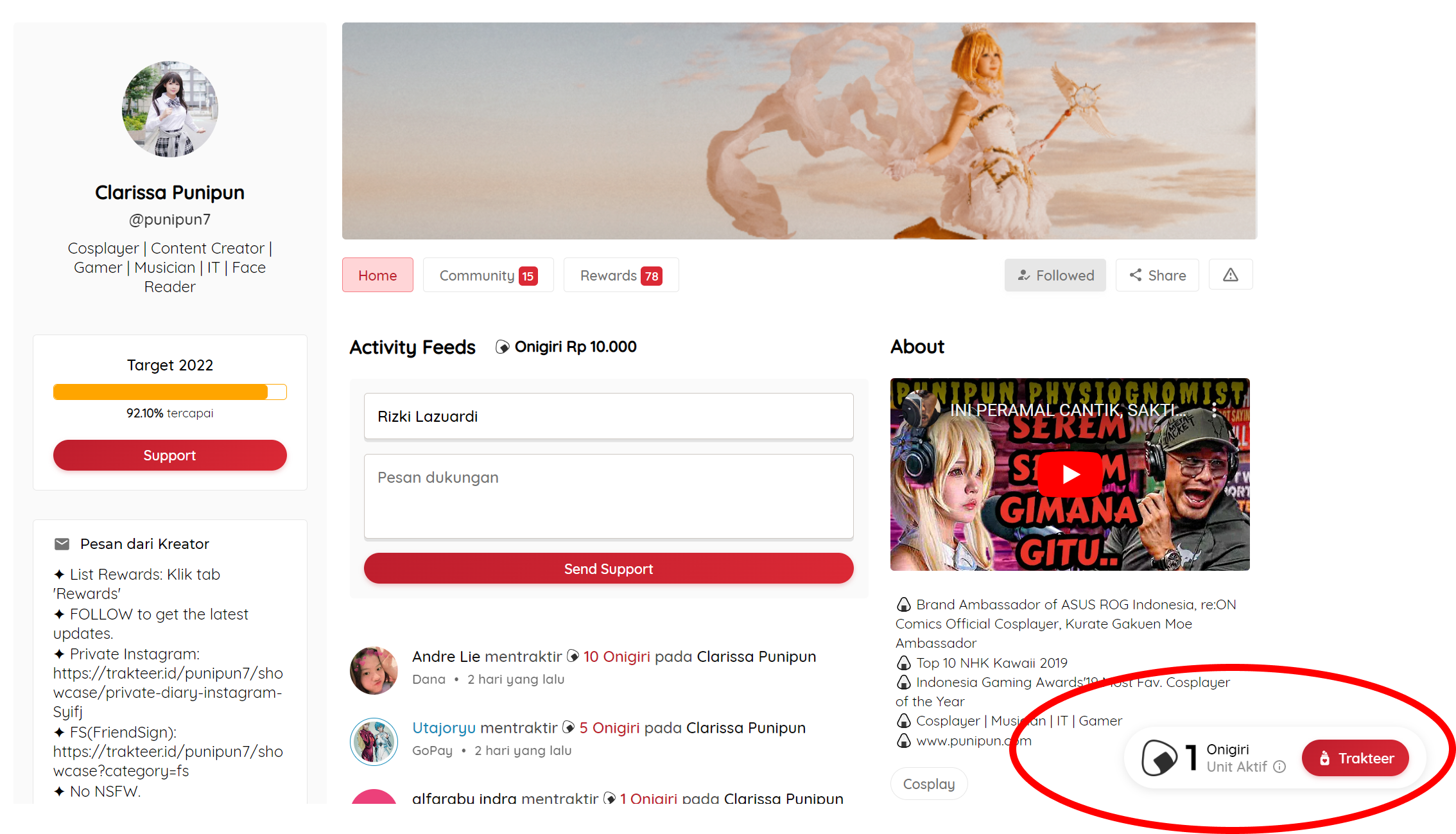 Apa itu Jumlah Unit Aktif? - Trakteer Help
